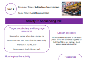 Grammar Units – Subject/Verb Agreement: Sequencing Talk | REAL Learners